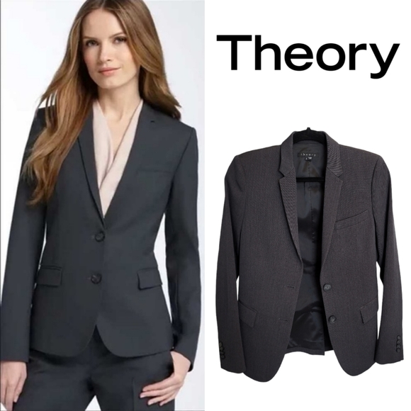 Theory | Jackets & Coats | Theory Matelda Laureate Melange Wool Blend ...
